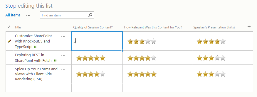 Star Ratings Display Template, Advanced CSR • Joe McShea's Blog